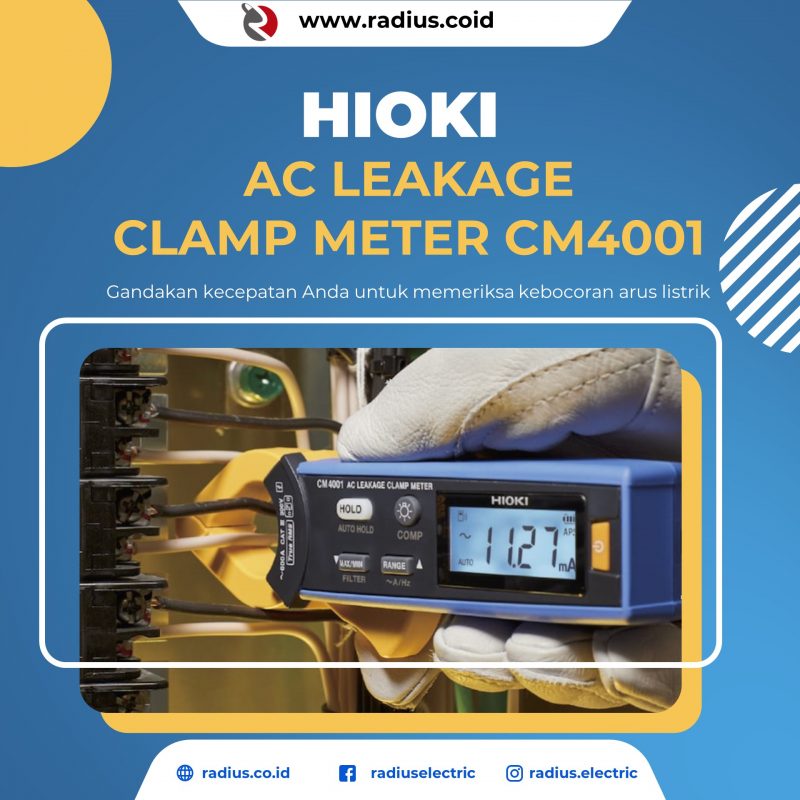 Hioki CM4001 AC Leakage Clamp Meter | PT. Radius Allkindo Electric