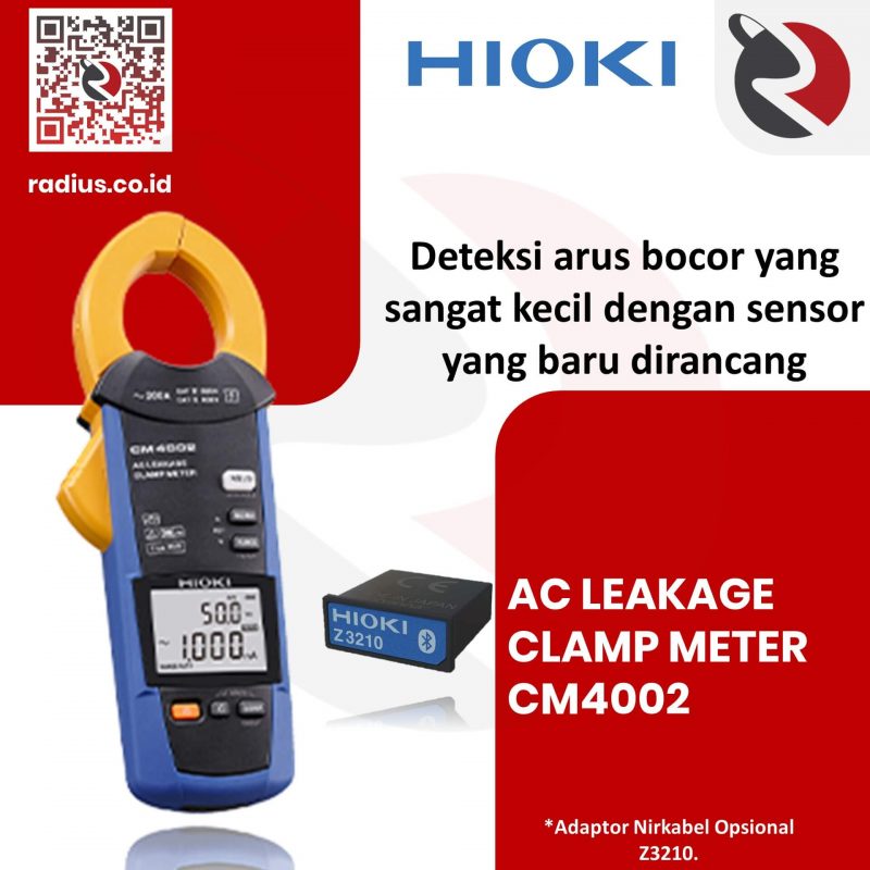Hioki CM4002 AC Leakage Clamp Meter | PT. Radius Allkindo Electric