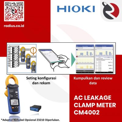 Hioki CM4002 AC Leakage Clamp Meter | PT. Radius Allkindo Electric