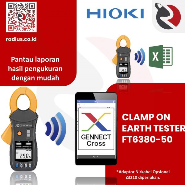 Hioki FT6380-50 Clamp On Earth Tester | PT. Radius Allkindo Electric