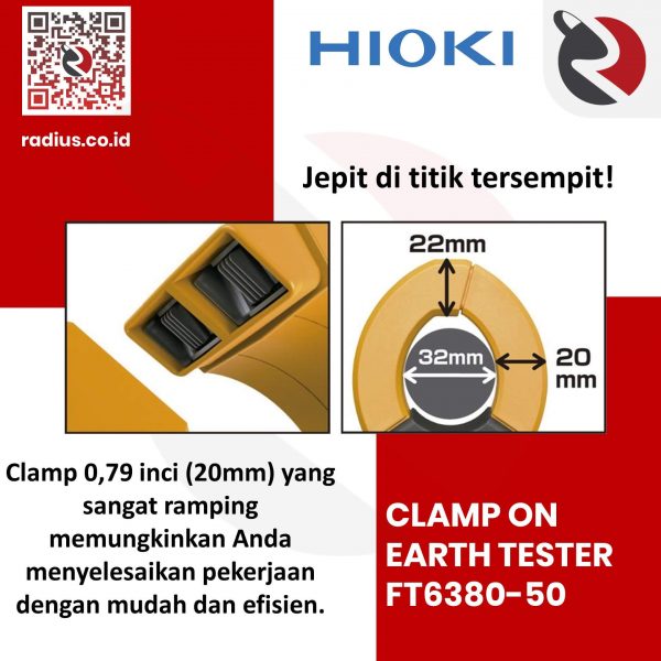 Hioki FT6380-50 Clamp On Earth Tester | PT. Radius Allkindo Electric