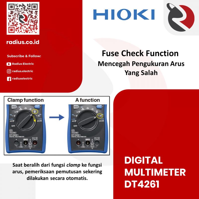 Hioki DT4261 Digital Multimeter | PT. Radius Allkindo Electric