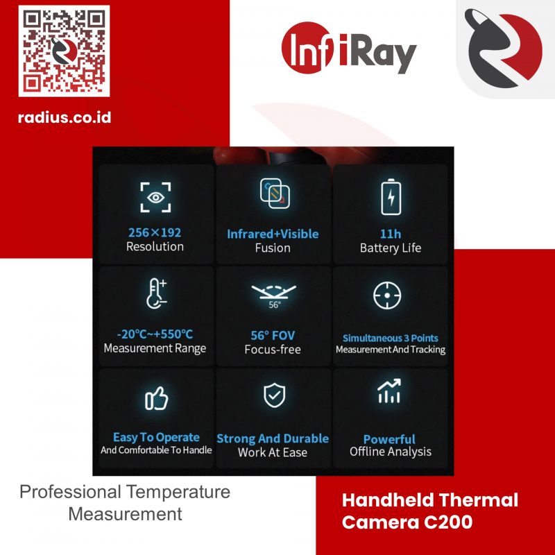 InfiRay C200 Handheld Thermal Camera | PT. Radius Allkindo Electric