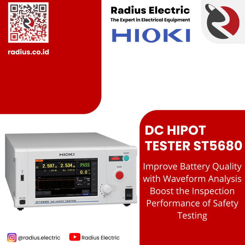 Hioki ST5680 DC Hipot Tester | PT. Radius Allkindo Electric