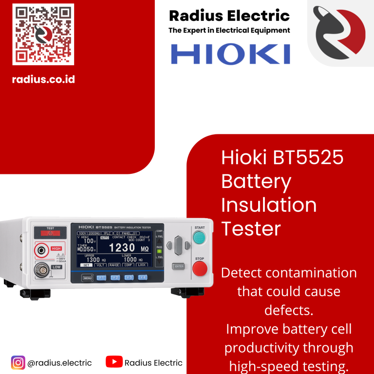 Hioki BT5525 Battery Insulation Tester | PT. Radius Allkindo Electric