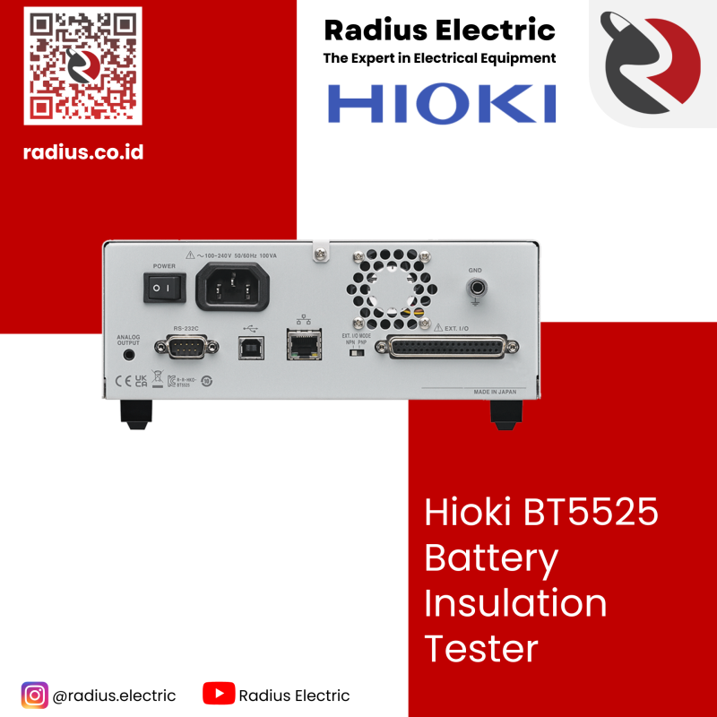 Hioki BT5525 Battery Insulation Tester | PT. Radius Allkindo Electric