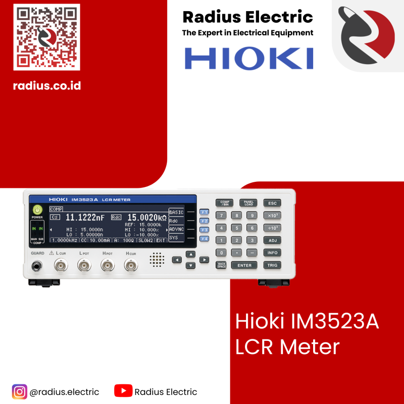 Hioki IM3523A LCR Meter | PT. Radius Allkindo Electric