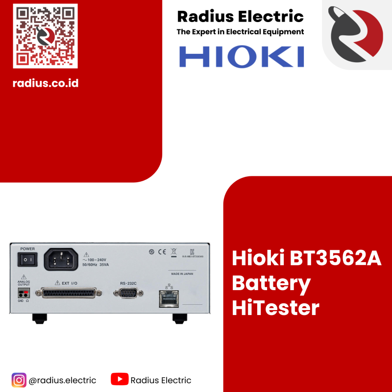 Hioki BT3562A Battery HiTester | PT. Radius Allkindo Electric