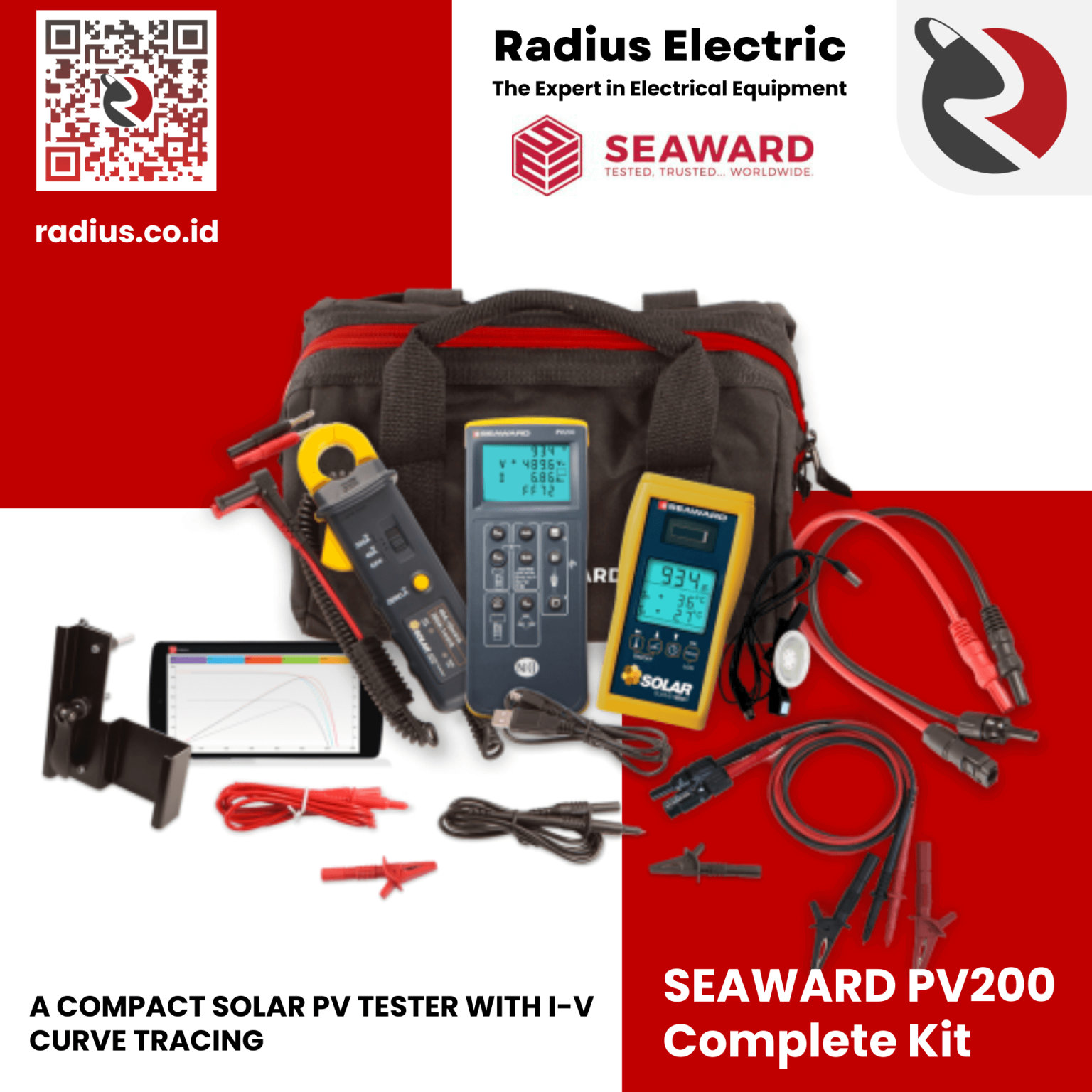 Seaward PV150 Solar PV Tester Complete Kit | PT. Radius Allkindo Electric