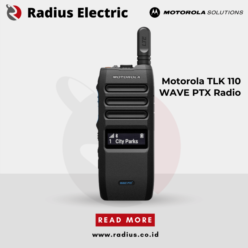 Motorola TLK 110 WAVE PTX Radio | PT. Radius Allkindo Electric
