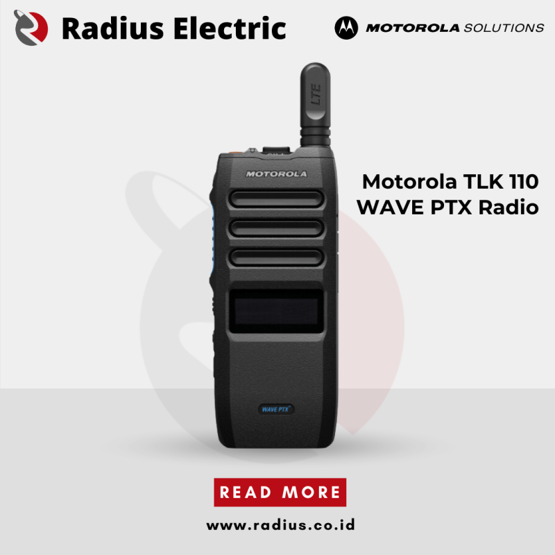 Motorola TLK 110 WAVE PTX Radio | PT. Radius Allkindo Electric
