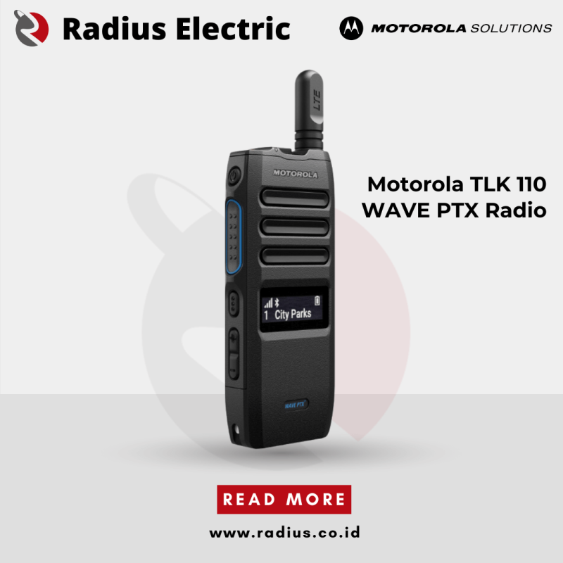 Motorola TLK 110 WAVE PTX Radio | PT. Radius Allkindo Electric