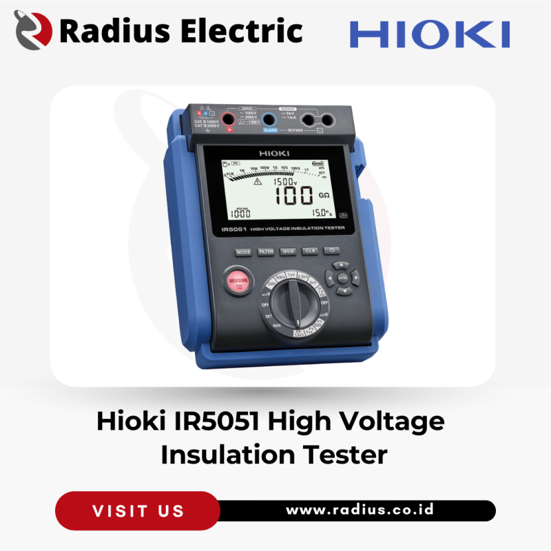 Hioki IR5051 High Voltage Insulation Tester | PT. Radius Allkindo Electric