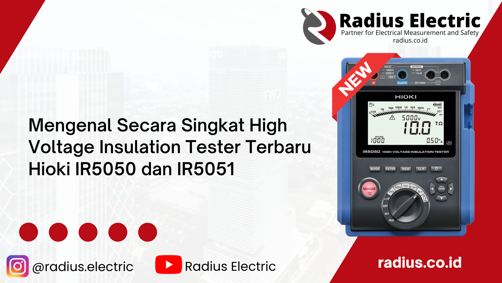 High Voltage Insulation Tester Terbaru Hioki IR5050 dan IR5051: Inovasi ...