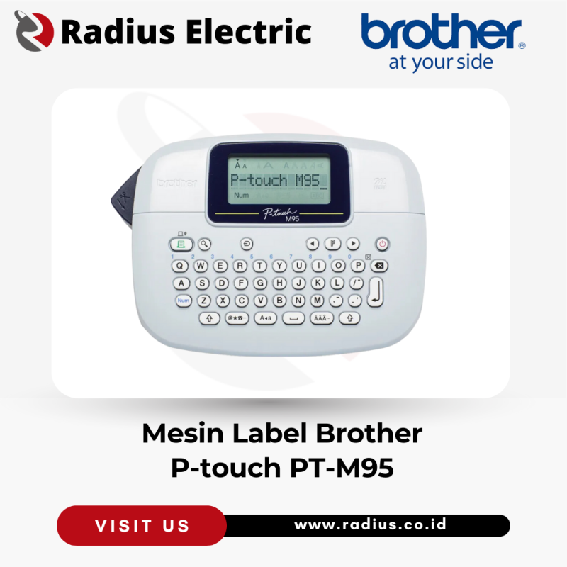 Mesin Label Brother P-touch PT-M95 | PT. Radius Allkindo Electric