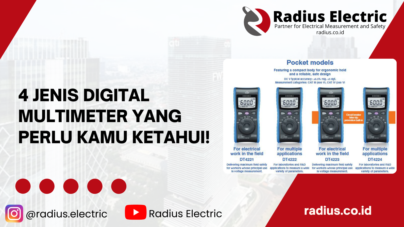 Jenis-Jenis Digital Multimeter Digital Multimeter Bentuk Pocket | PT ...